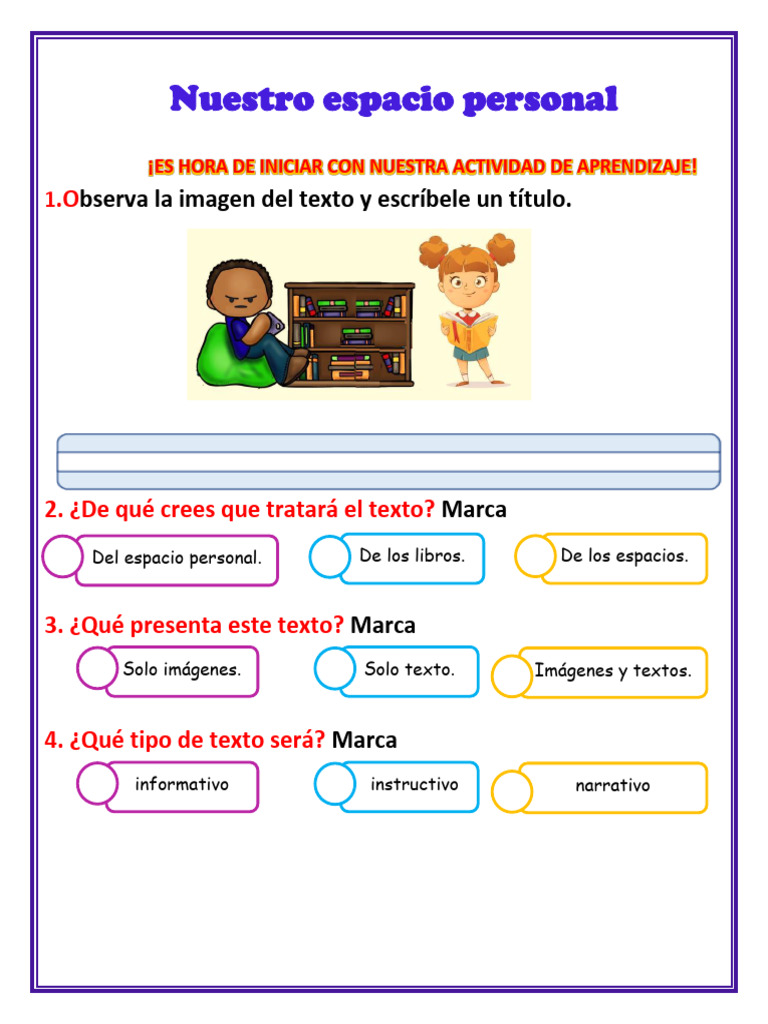 NUESTRO ESPACIO PERSONAL | PDF