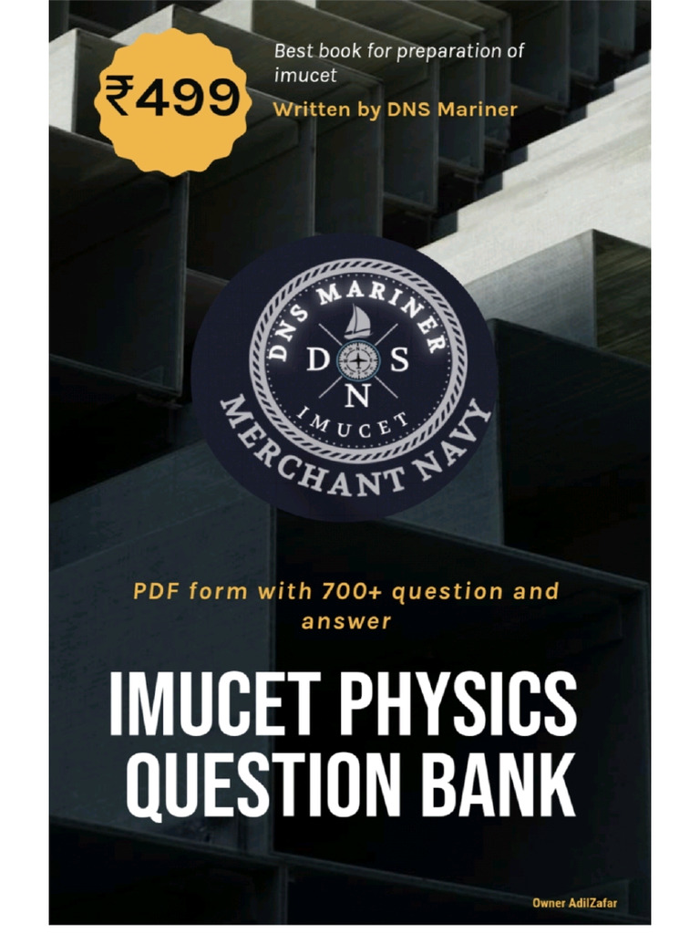 Imucet Physics Question Bank | PDF | Force | Physics