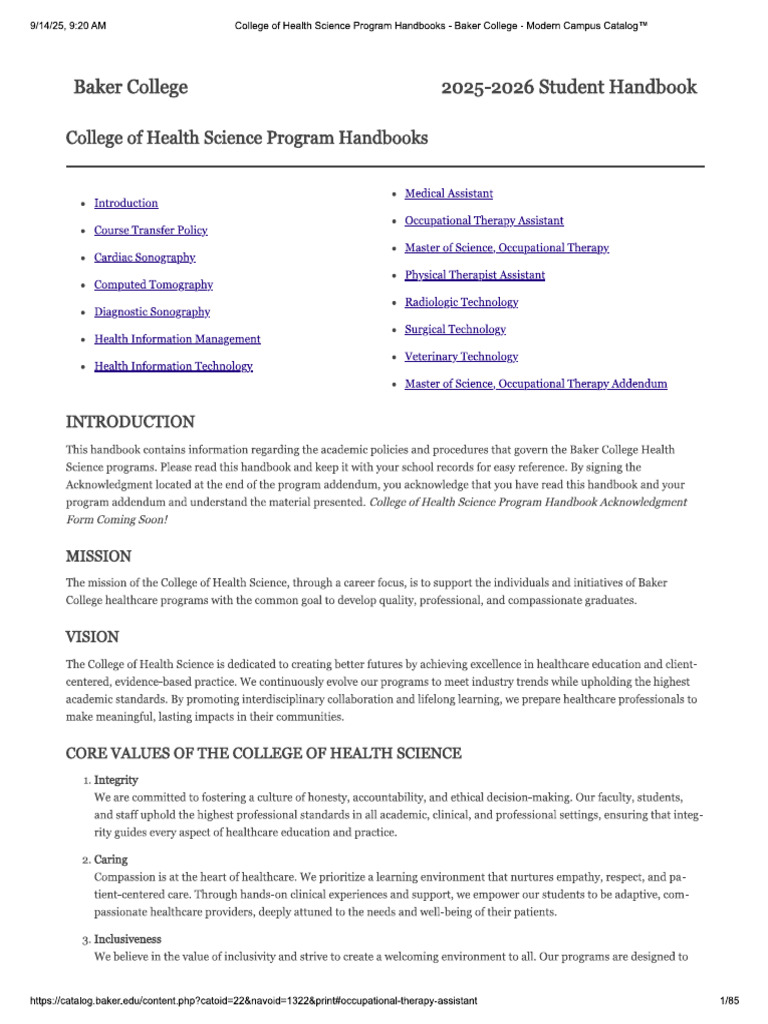 2025-2026 Student Handbook | PDF