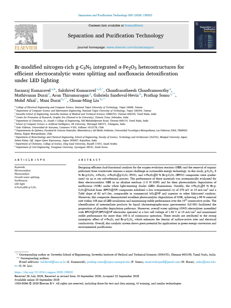 Br-modified nitrogen-rich g-C3N5 integrated α-Fe2O3 heterostructures ...
