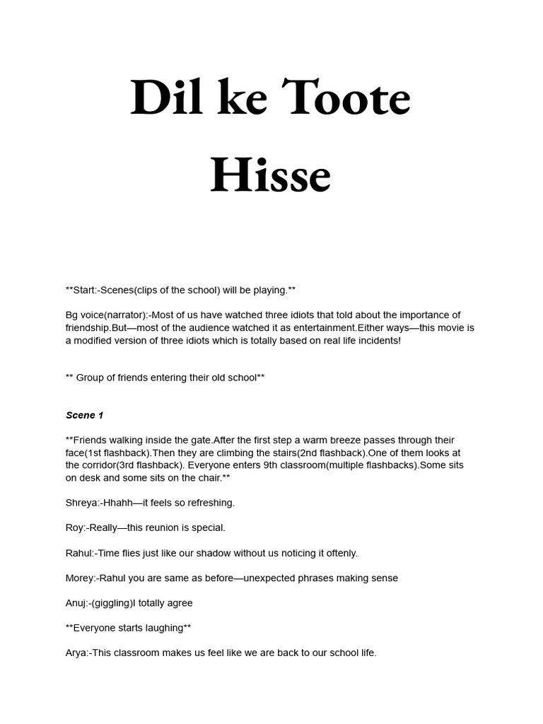 Dil Ke Toote Hisse | PDF