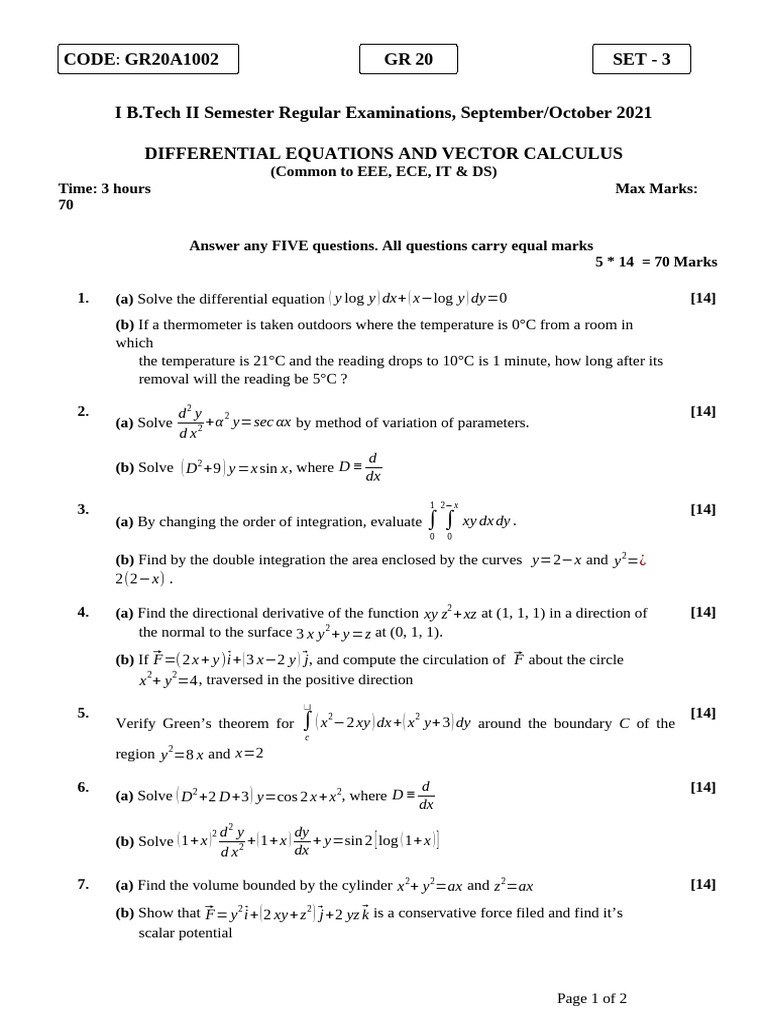 Devc Gr20 Set3 8q Print | PDF | Integral | Calculus