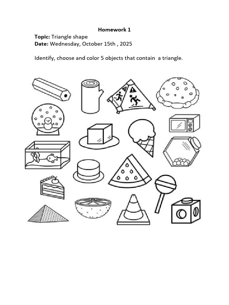 Homework 1. Triangle Shape | PDF