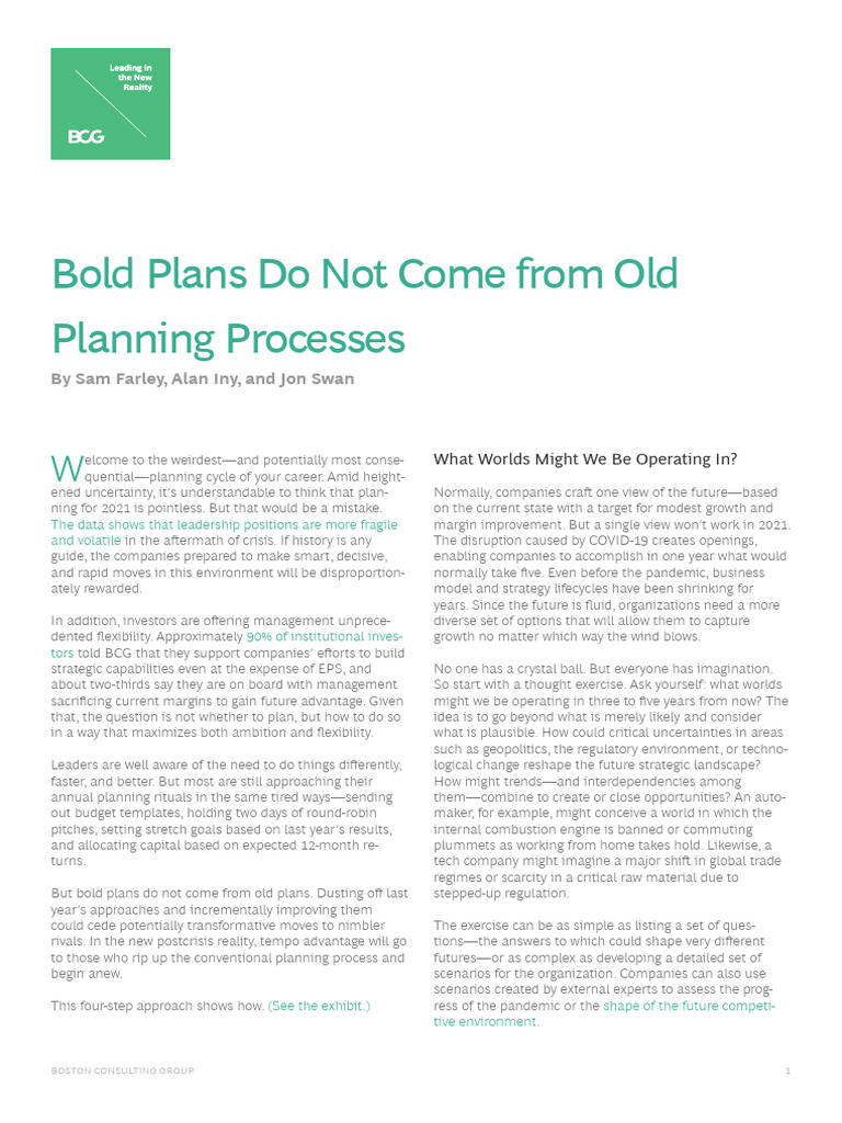 Revamping Planning for 2021 Success | PDF | Business Economics | Business