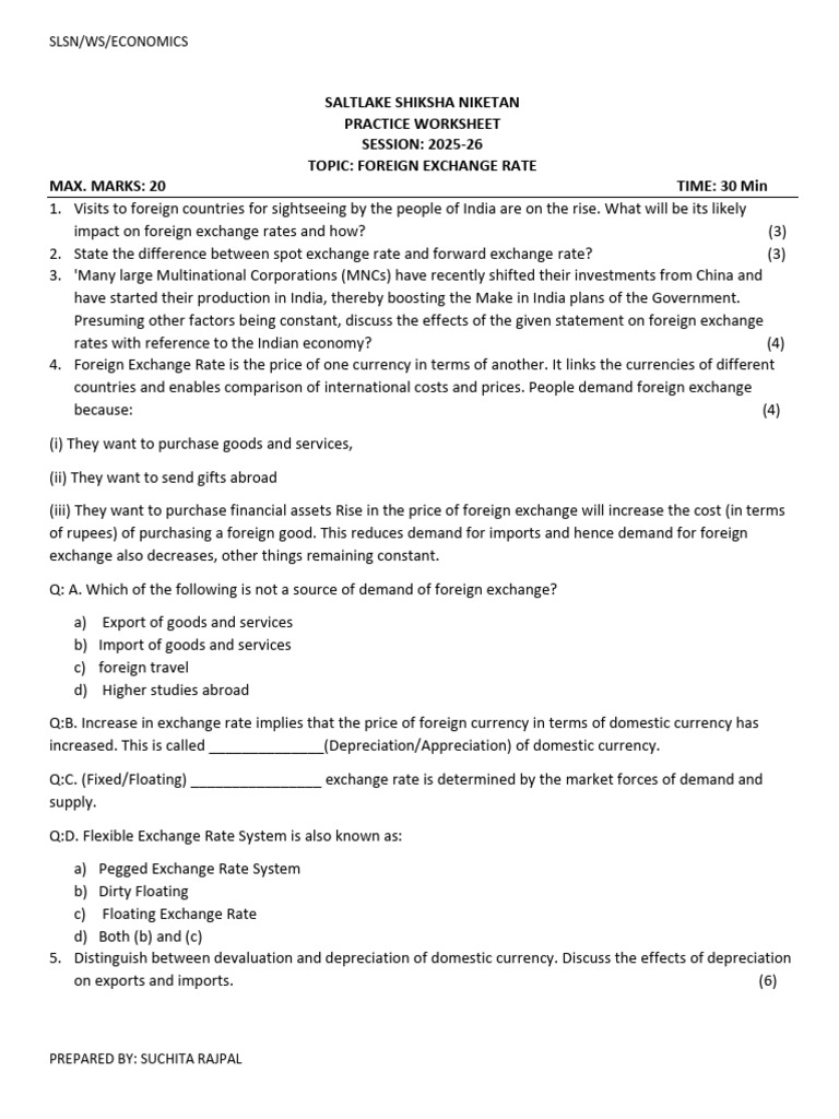 Foreign Exchange Rate | PDF | Exchange Rate | Currency Appreciation And ...