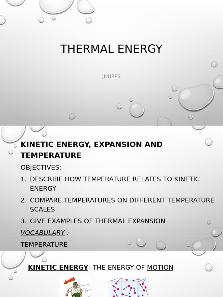 Temperature Kinetic Energy and Heat Hybrid | PDF | Temperature | Heat