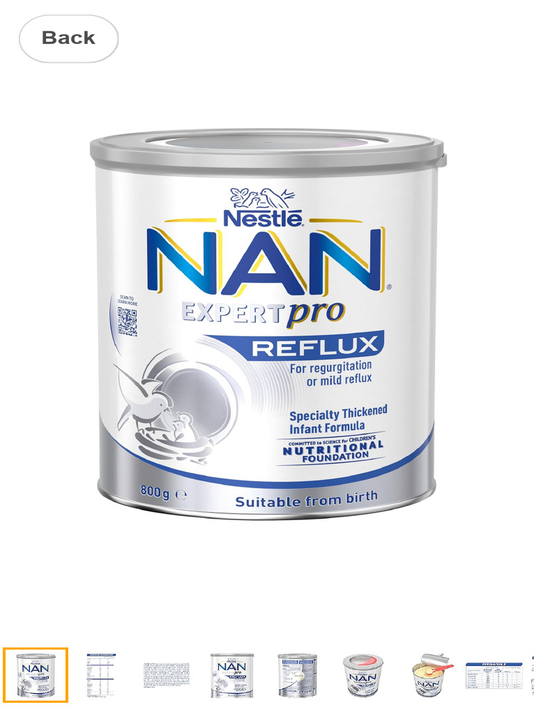 Nestlé NAN EXPERTpro Reflux Formula for Regurgitation, From 0 to 12 ...