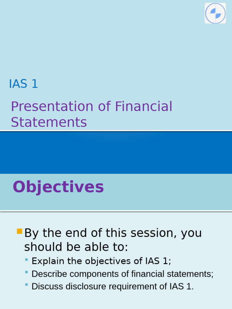 IAS 01-Presentation of Financial Statements | PDF | Loans | Revenue