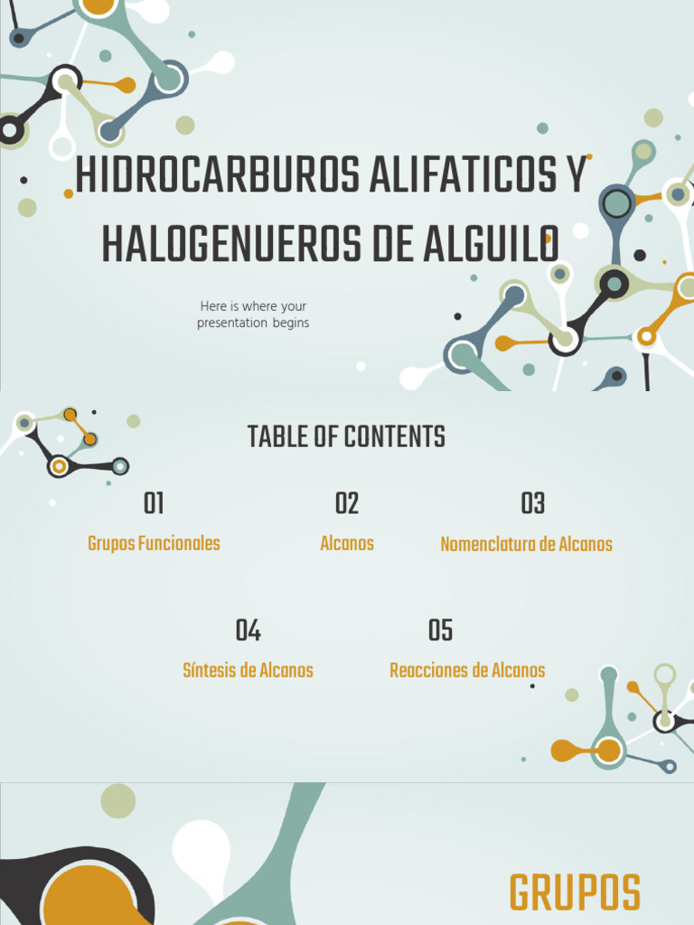 Hidrocarburos Alifáticos: Alcanos y Halogenuros | PDF | Alcano ...