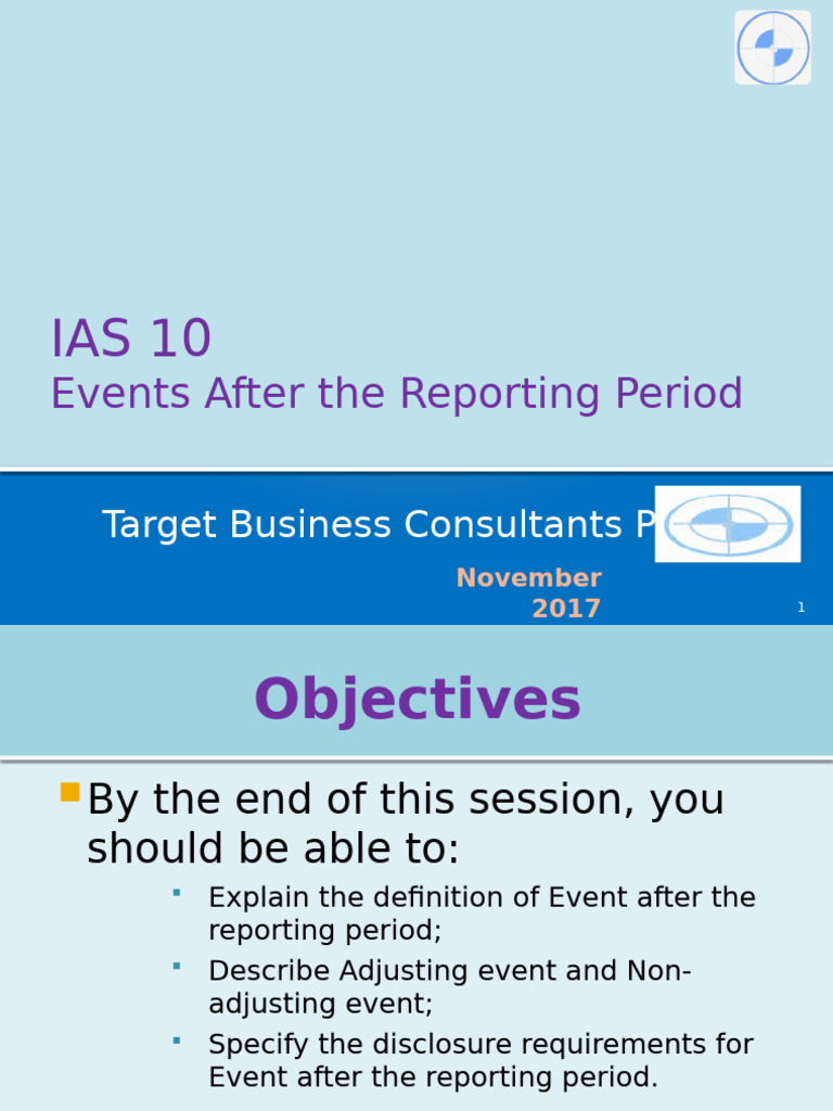 IAS 10: Events After Reporting Period | PDF | Balance Sheet | Going Concern
