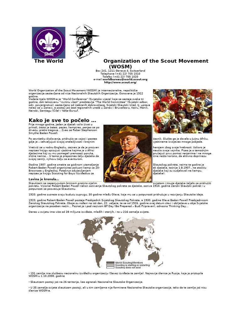 The World Organization of The Scout Movement | PDF