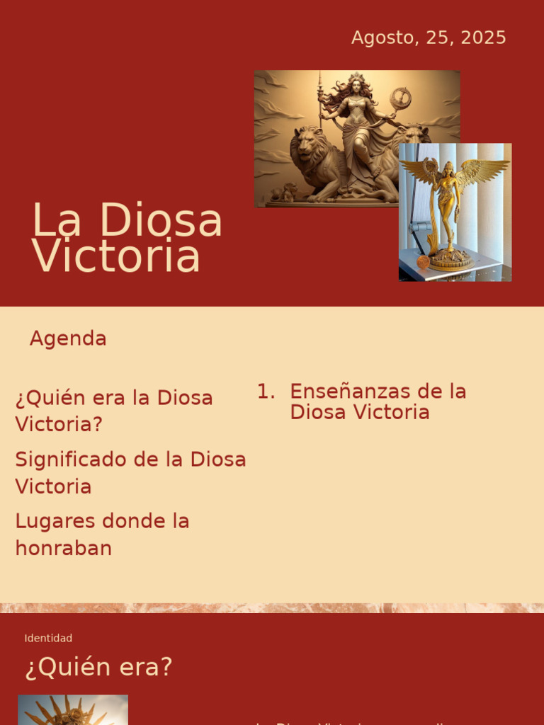 Diosa Victoria: Simbolismo y Enseñanzas | PDF