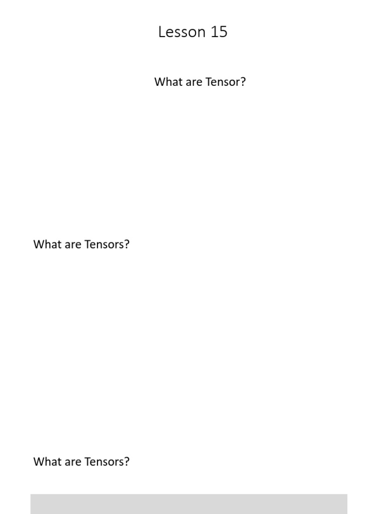 Understanding Tensors and Their Types | PDF | Tensor | Vector Space
