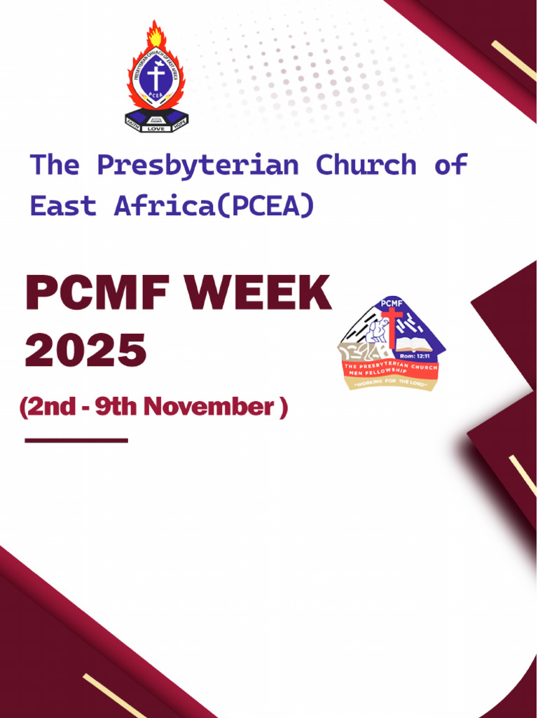 PCMF Week Programme (Redone) | PDF | Thou | Sacrifice