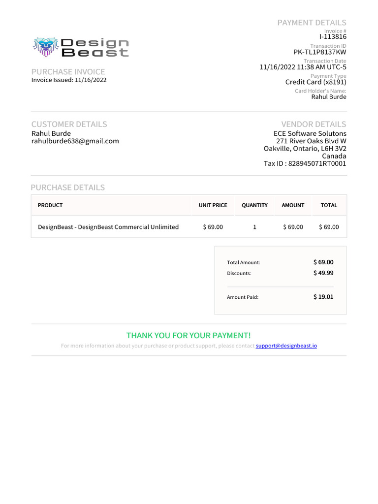 Invoice | PDF | Invoice | Payments