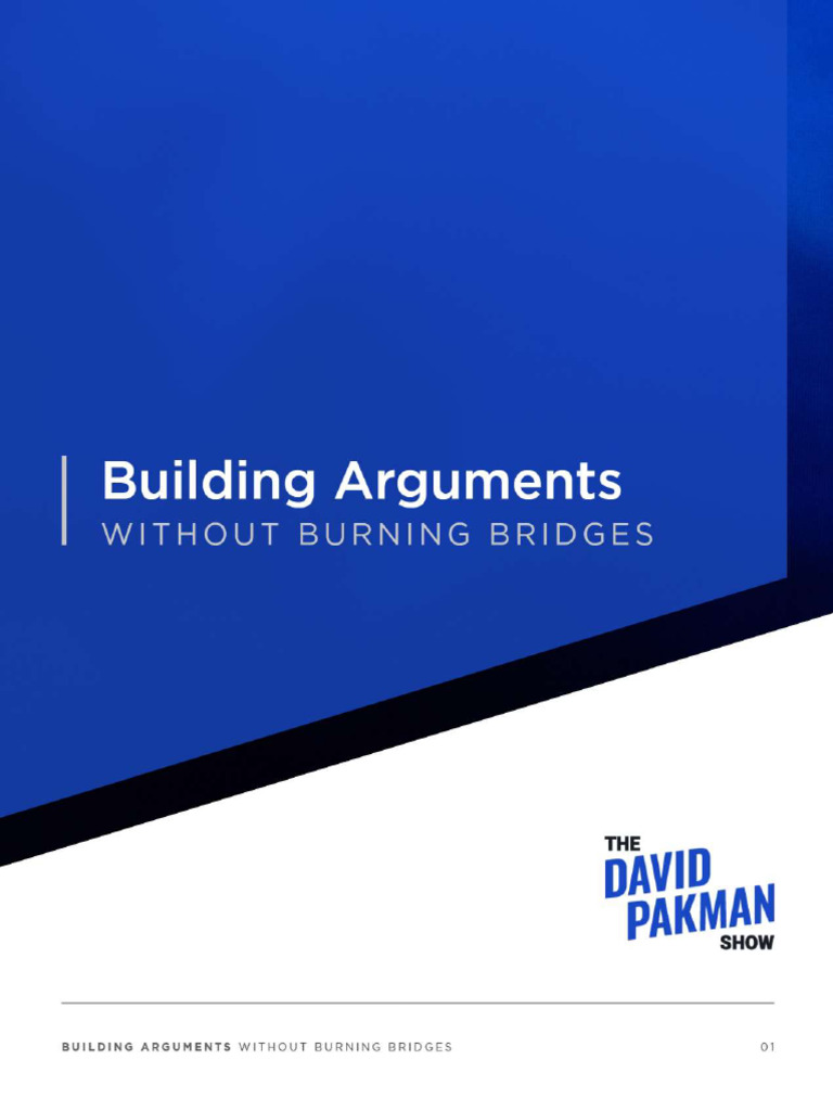 Building Arguments Without Burning Bridges | PDF