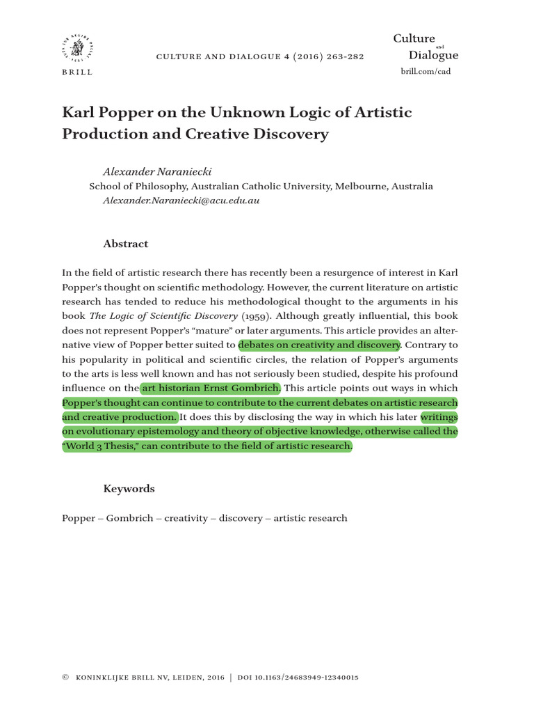 Karl Popper Naraniecki | PDF | Karl Popper | Falsifiability
