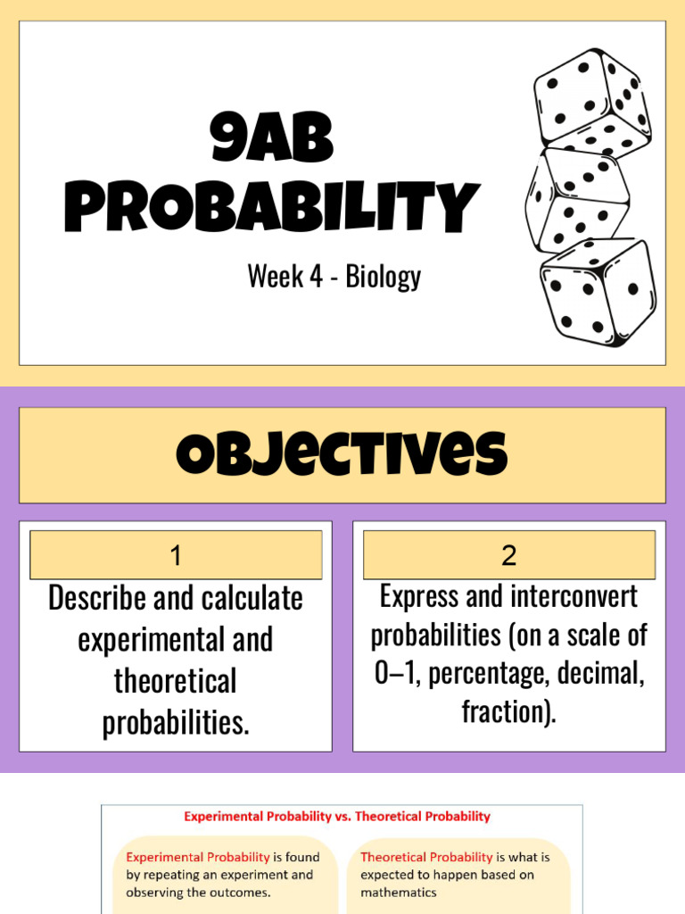 Probability Calculations in Biology | PDF