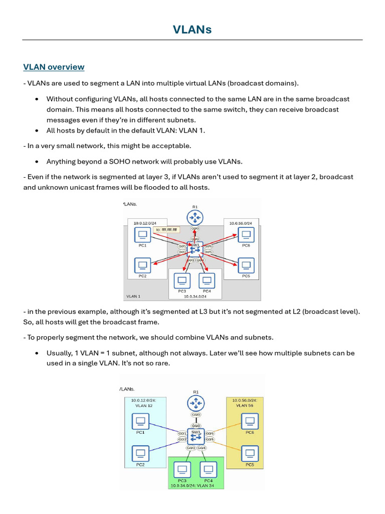 VLAN | PDF | Computer Network | Networking Standards