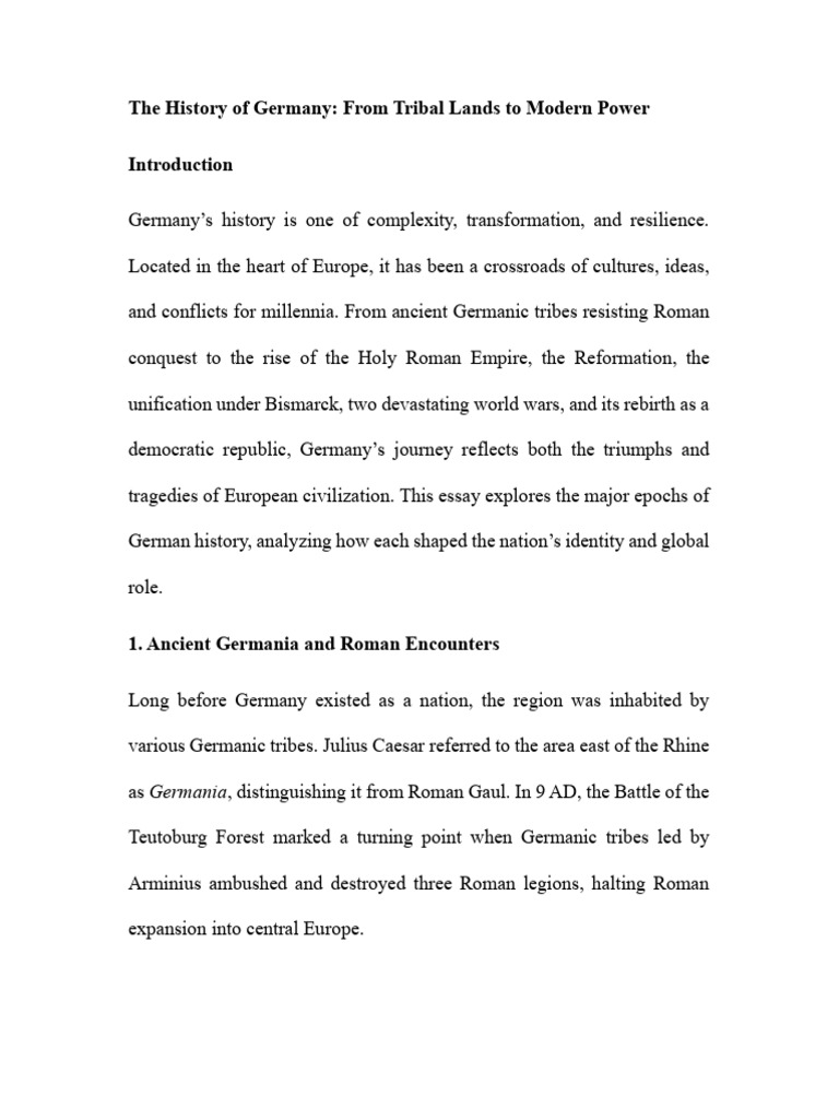 History of GERMANY | PDF | Weimar Republic | Nazi Germany