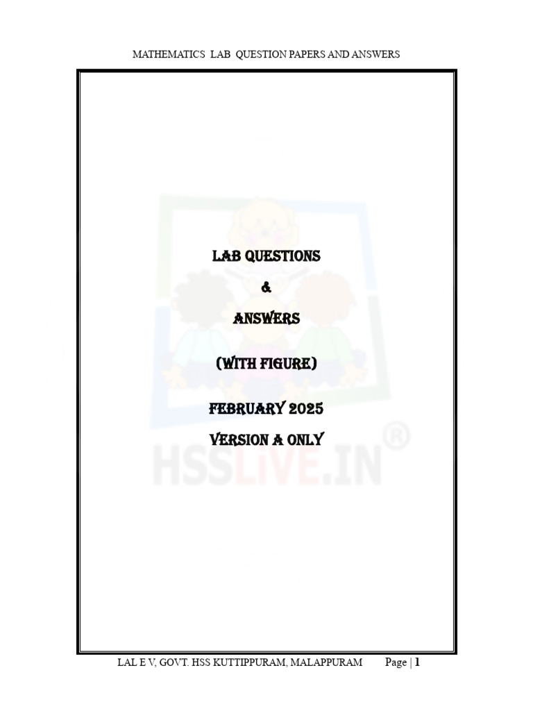 Maths Lab Exam Questions & Answers | PDF | Function (Mathematics) | Ellipse
