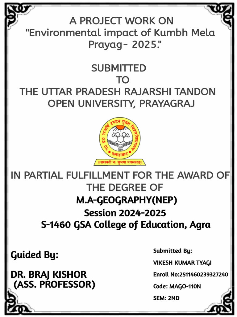 Vikesh Kumar Tyagi Project | PDF | Air Pollution | Waste