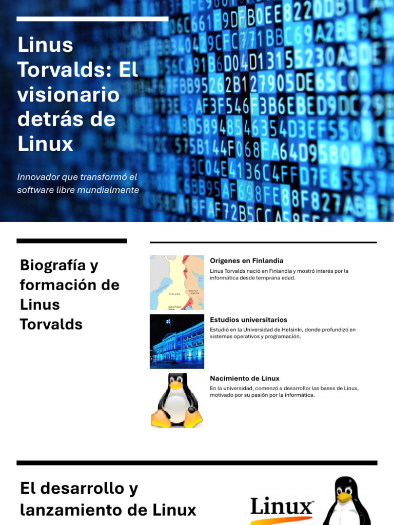 Linus Torvalds: Pionero de Linux y Software Libre | PDF | Software ...