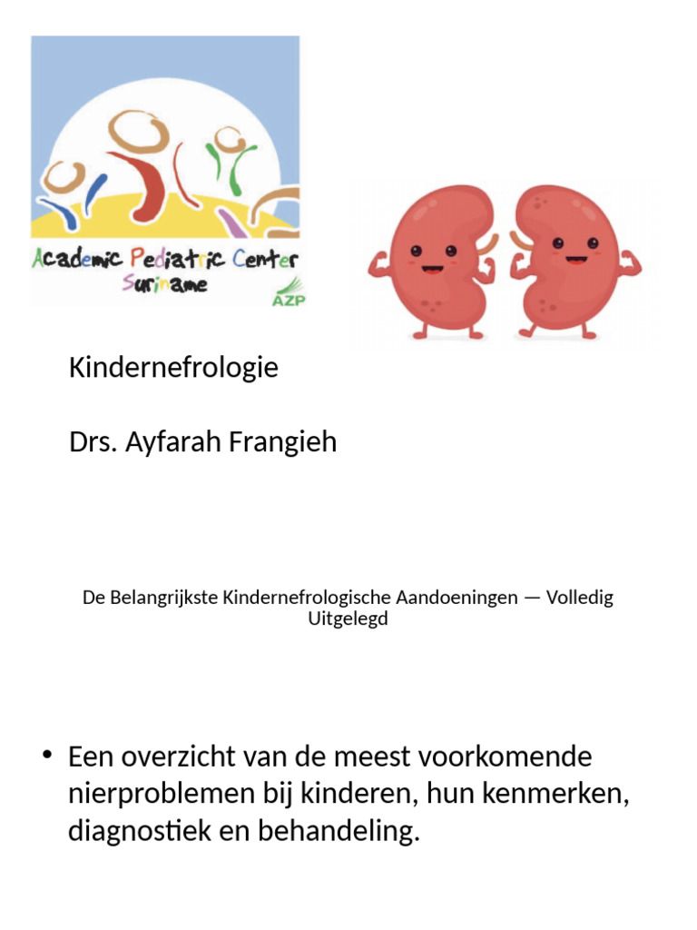Top Kindernefrologische Aandoeningen | PDF