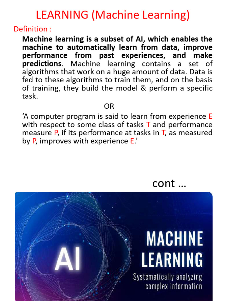 Learning - AI | PDF | Machine Learning | Statistical Classification