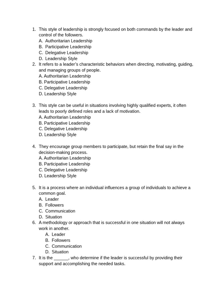 CFLM2_Midterm-Reviewer | PDF | Power (Social And Political) | Leadership
