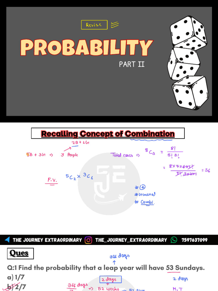 Probability Part 2 | PDF | Odds | Pomegranate