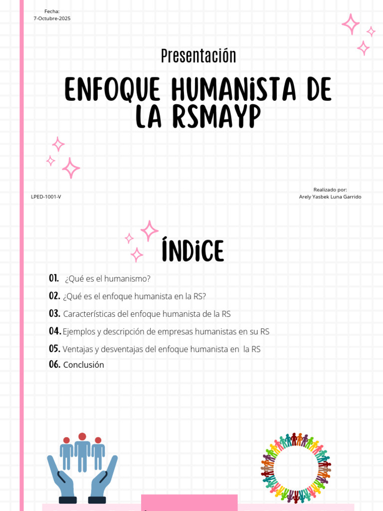 Presentación Enfoque Humanista de La RSMAyP | PDF | Humanismo ...