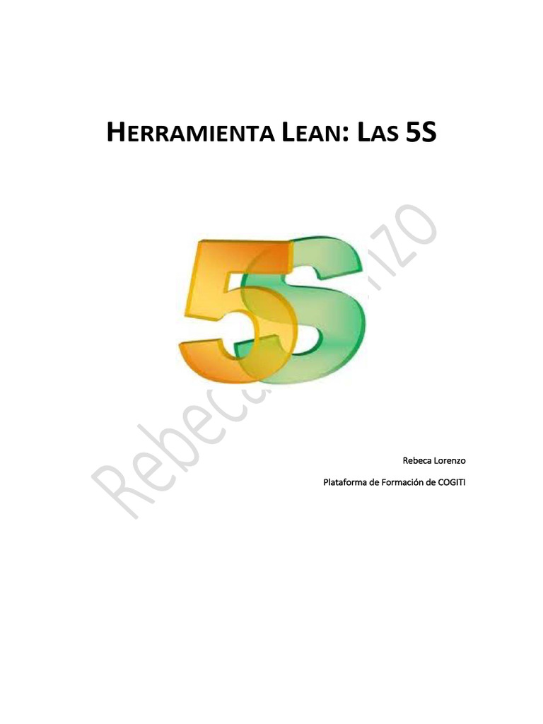 CURSO 5S completo | PDF | Lean Manufacturing | Calidad (comercial)