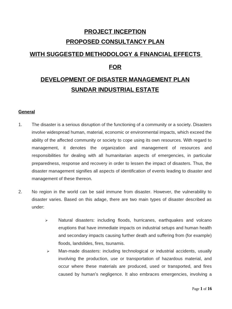 Project Inception Sundar | PDF | Natural Disasters | Emergency Management