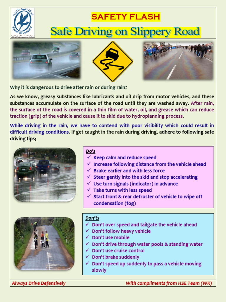 Safe Driving Tips for Rainy Conditions | PDF