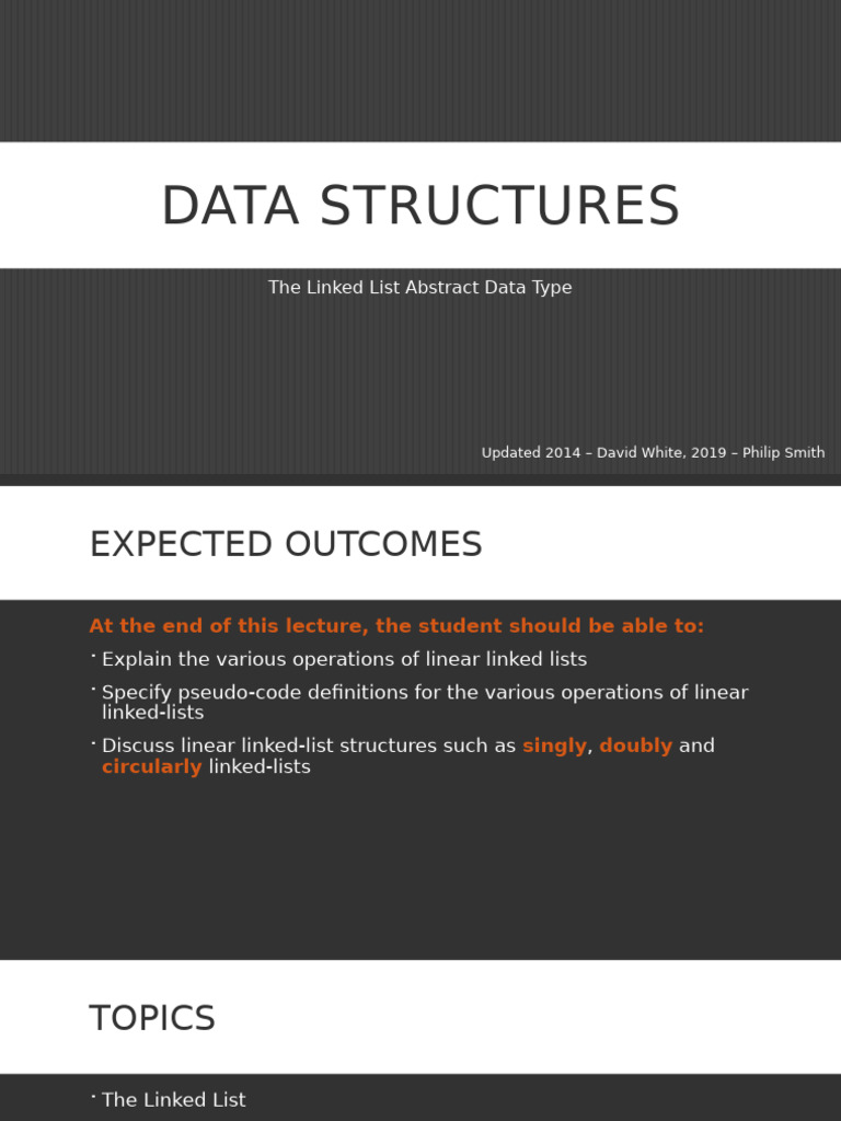 CMP2006 Lecture6 LinkedLists (2) | PDF | Computer Programming | Software Engineering