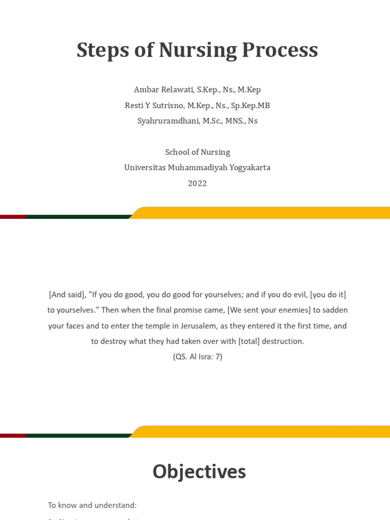 Nursing Process Steps Explained | PDF | Health Sciences | Health Care