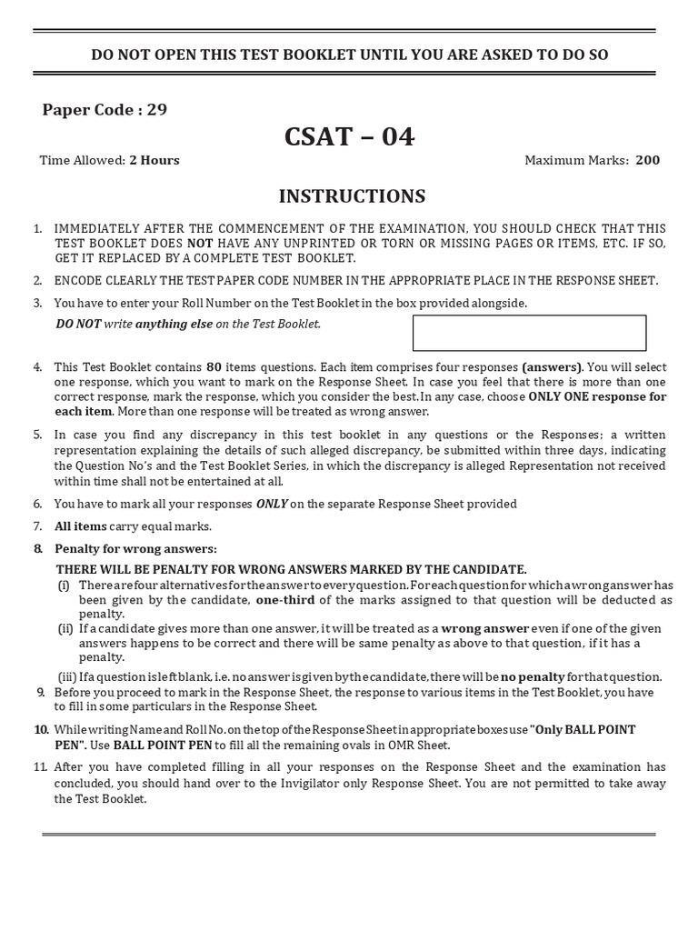 CSAT Paper-4 (05-05-2024) | PDF | Groundwater | Aquifer