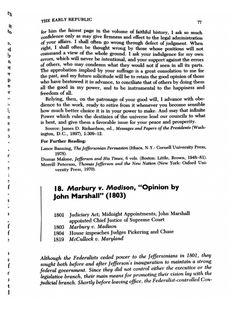 Marbury Vs Madison | PDF