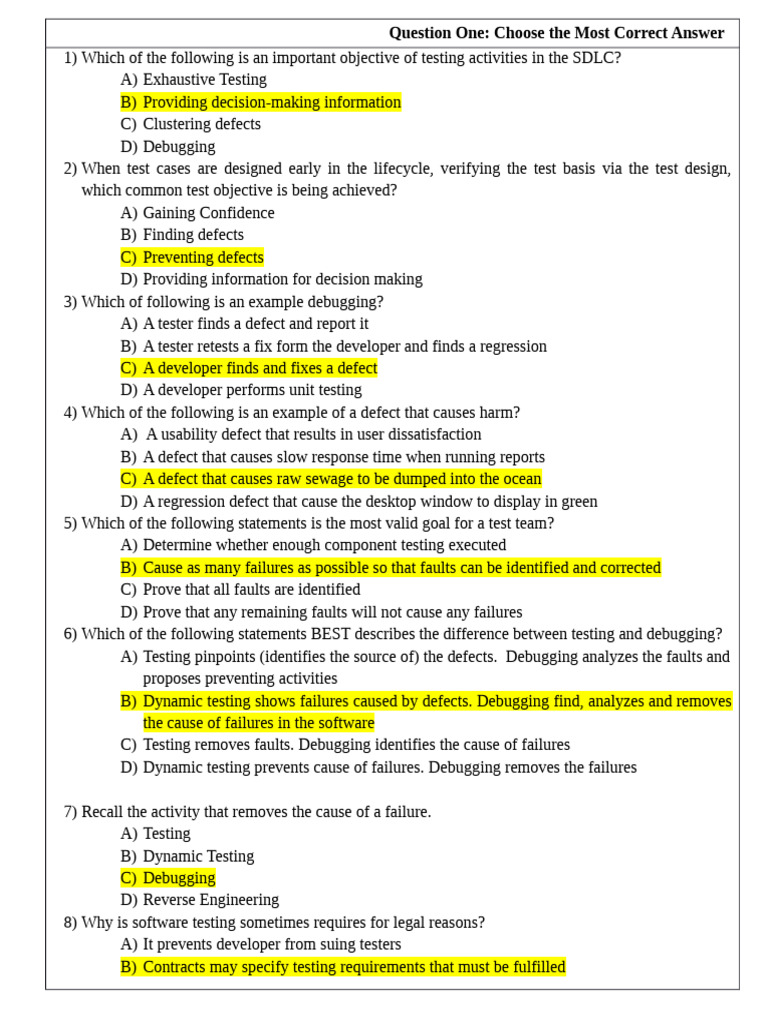 Software Testing Objectives and Principles | PDF | Software Testing ...