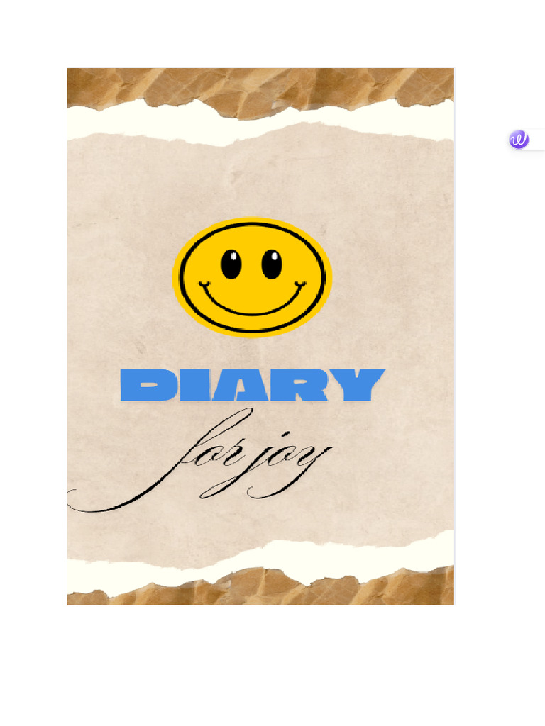 Diary For Joy | PDF