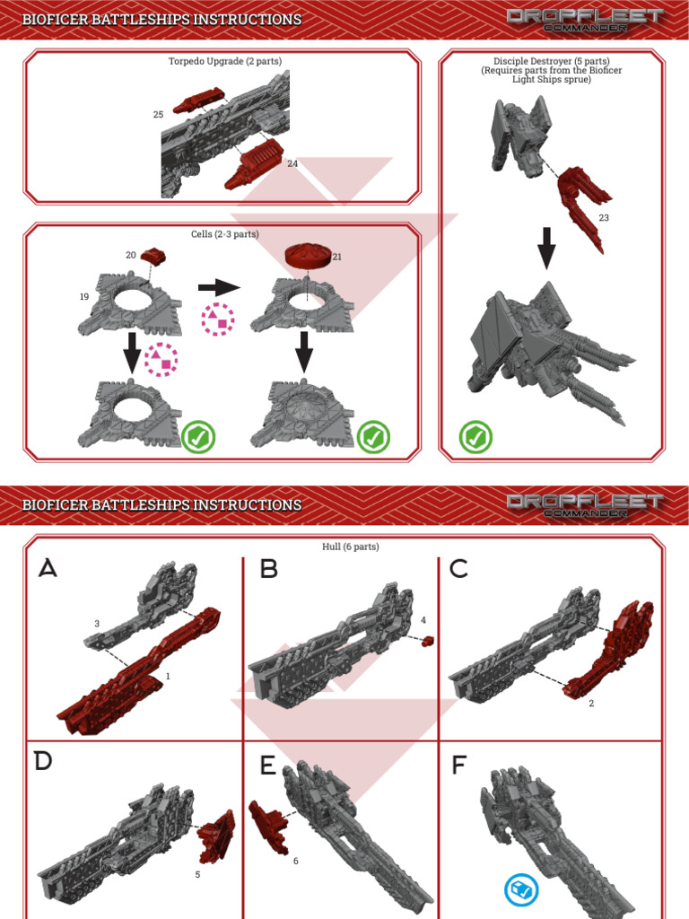Bioficer Battleship Instructions | PDF | Warships | Ships