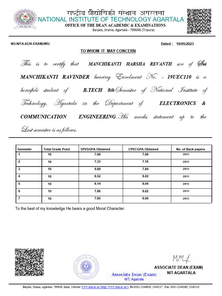 Marks Statement | PDF | Educational Assessment And Evaluation | Career ...