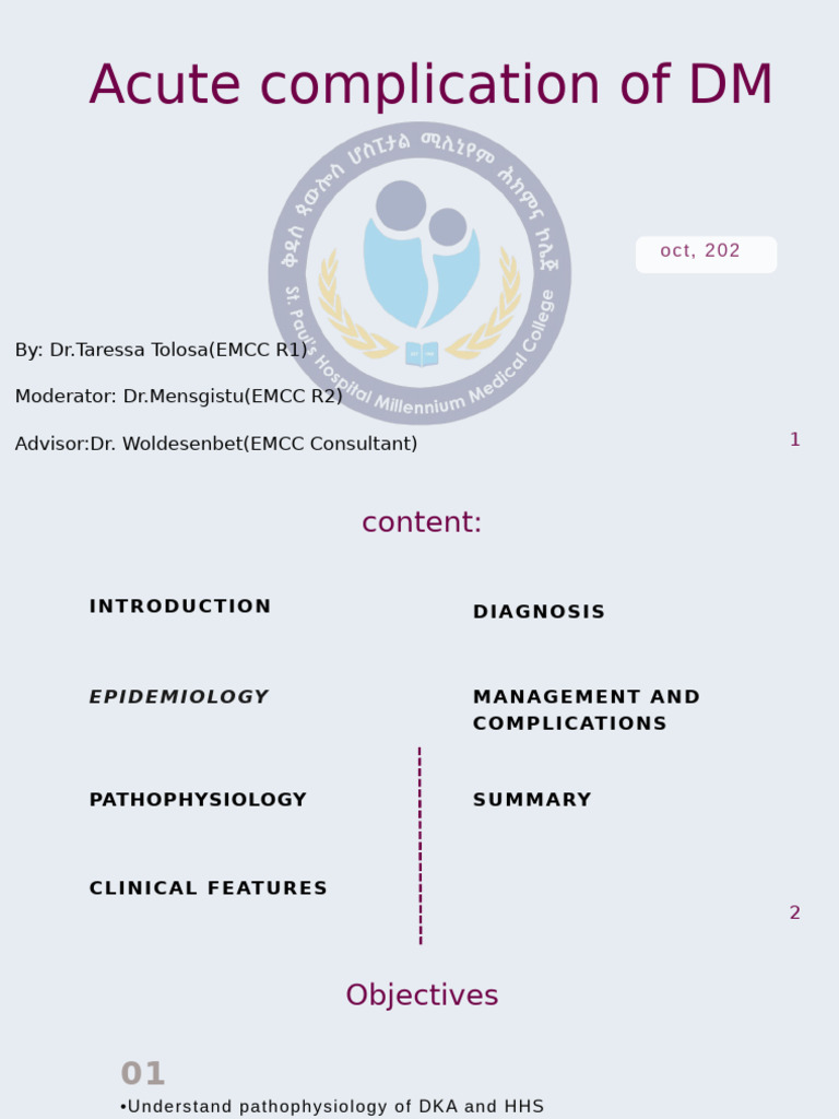 Acute Diabetes Complications: DKA & HHS | PDF | Hyperglycemia | Ketosis