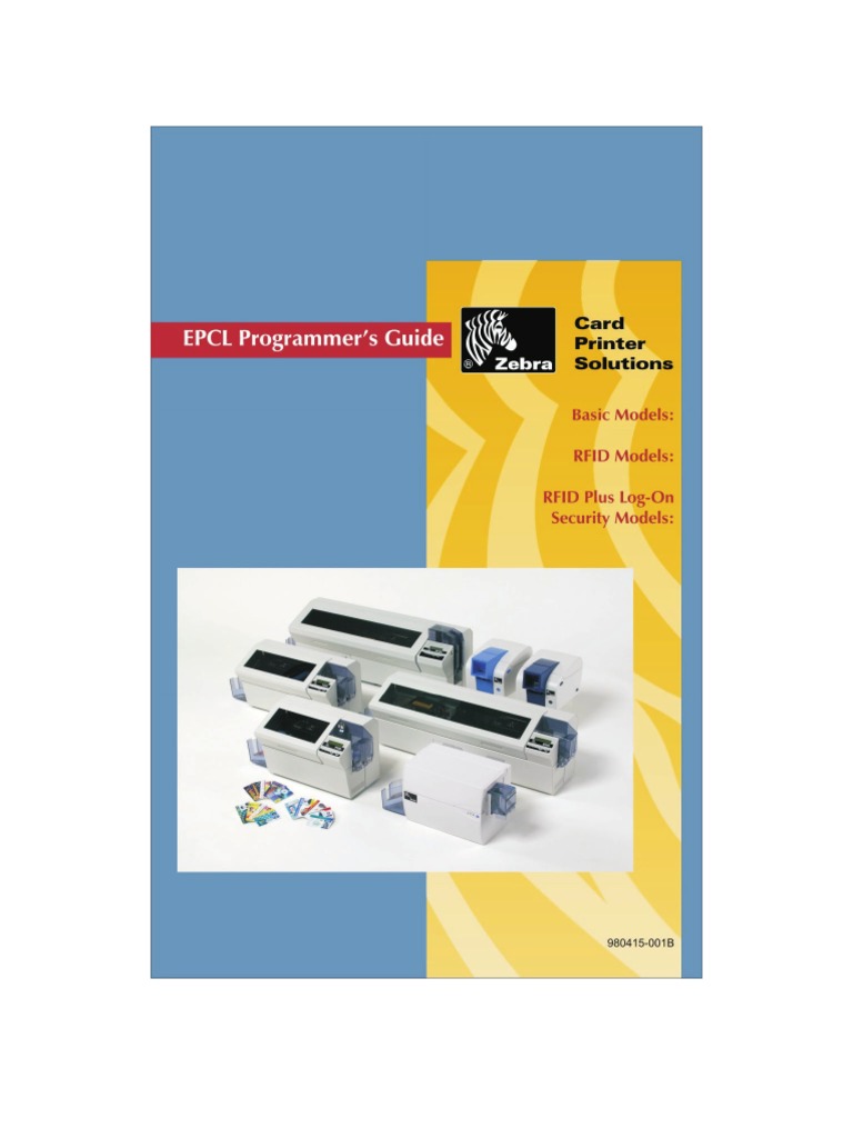 Programmers Guide 980415-001 Rev B | PDF | Printer (Computing) | Barcode