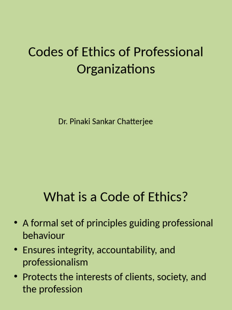 38-Codes of Ethics Prof Orgs | PDF | Confidentiality | Conflict Of Interest