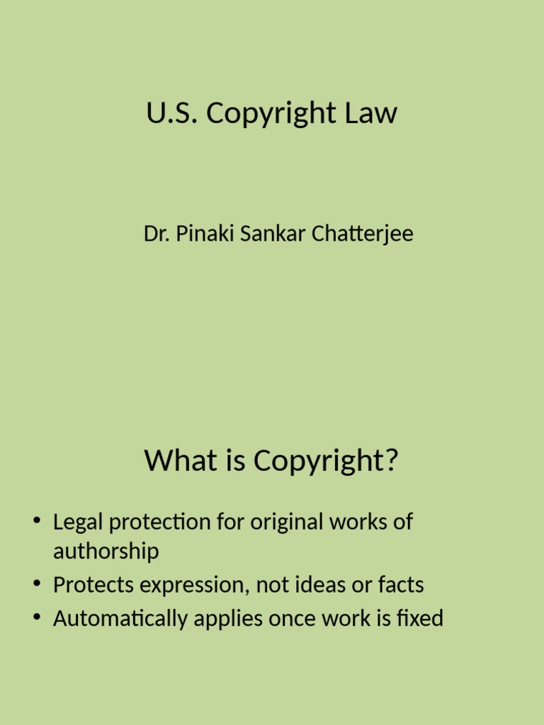 35-Us Copyright Law | PDF
