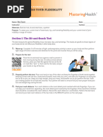 Trunk Rotation Flexibility Test Guide | PDF