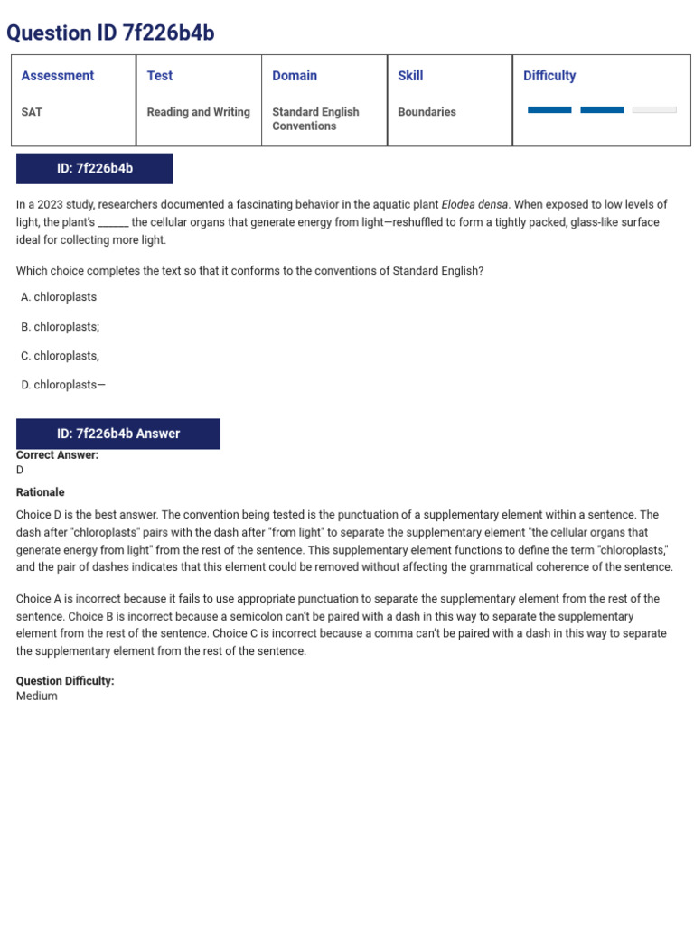 SAT English Conventions Practice Questions | PDF | Grammatical Tense ...