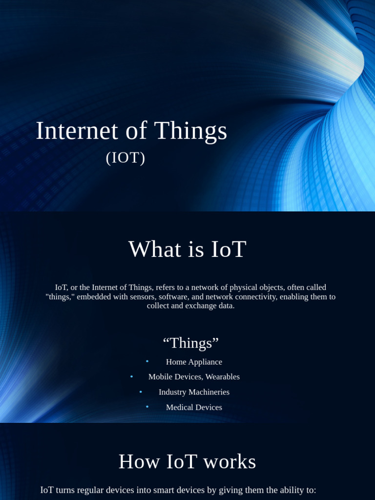 Understanding the Internet of Things (IoT) | PDF | Internet Of Things ...